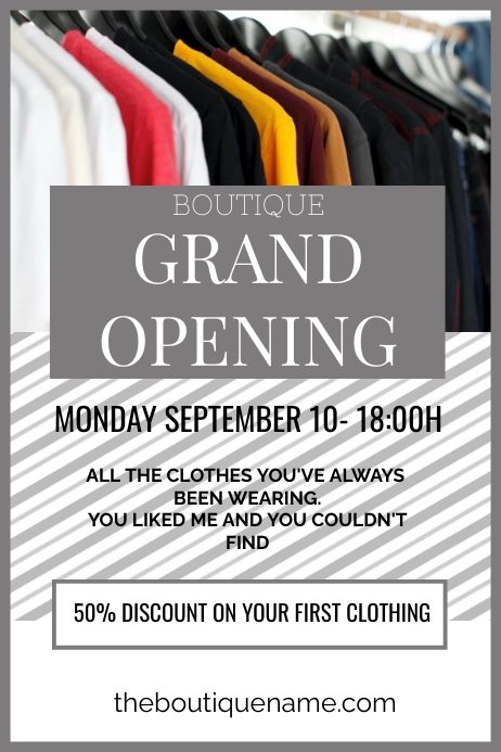 GRAND OPENING POSTER Template | PosterMyWall