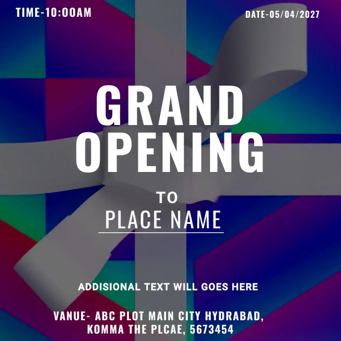 Grand opening poster Template | PosterMyWall