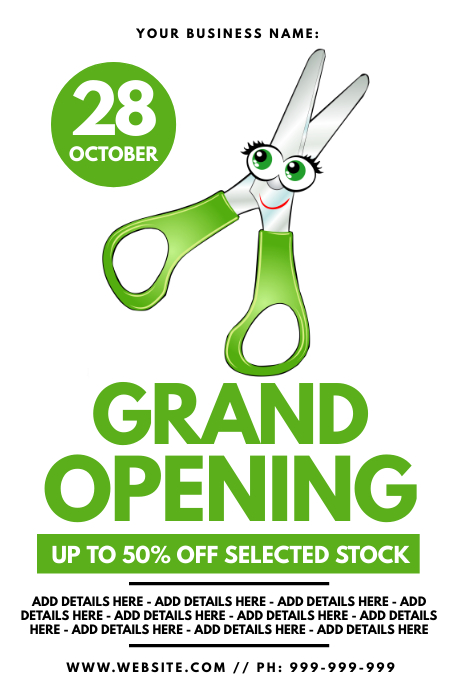 Grand Opening Poster Template | PosterMyWall