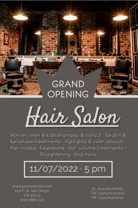 GRAND OPENING POSTER Template | PosterMyWall