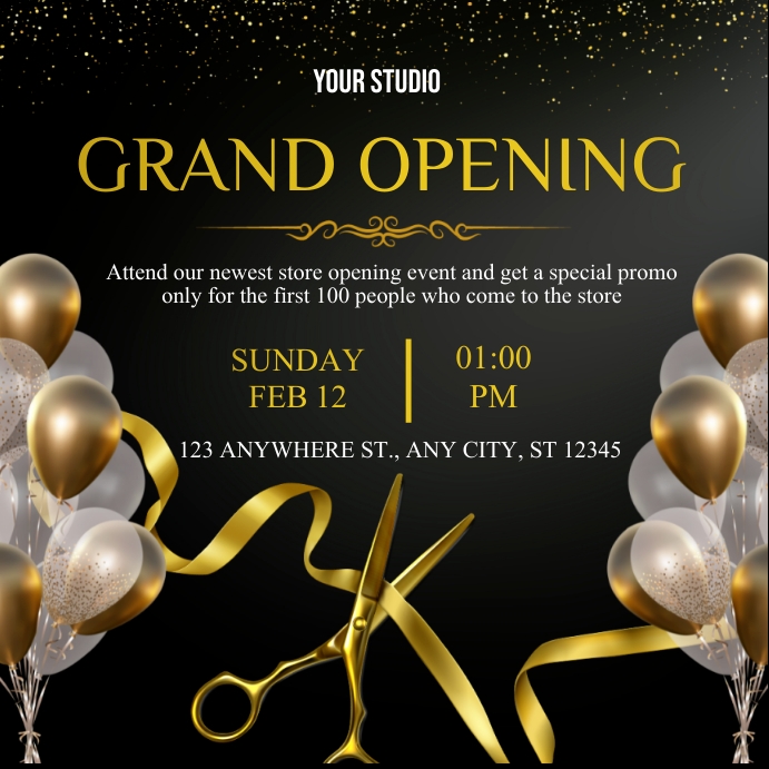 Grand opening poster Template | PosterMyWall