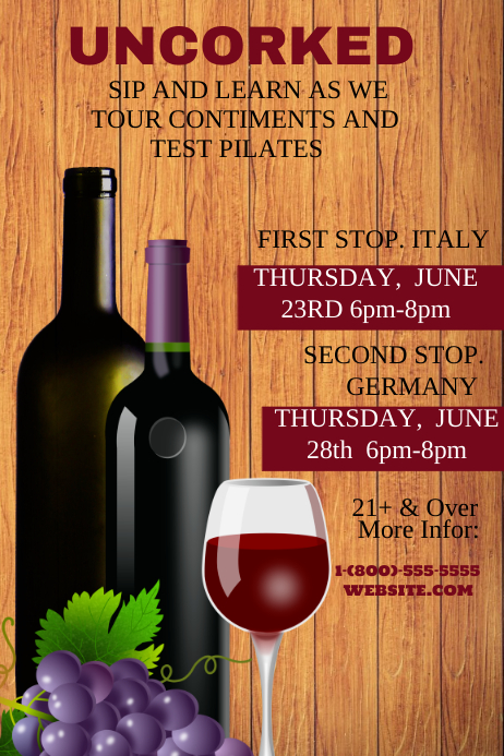 Copy of Uncorked Wine Tasting | PosterMyWall