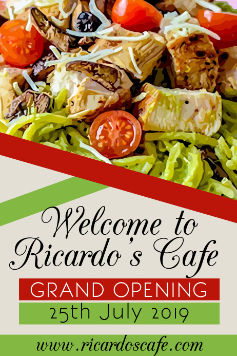 Copy of Grand Opening Restaurant Poster Template | PosterMyWall