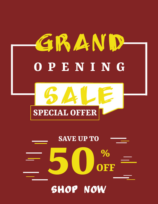 grand opening sale Template | PosterMyWall