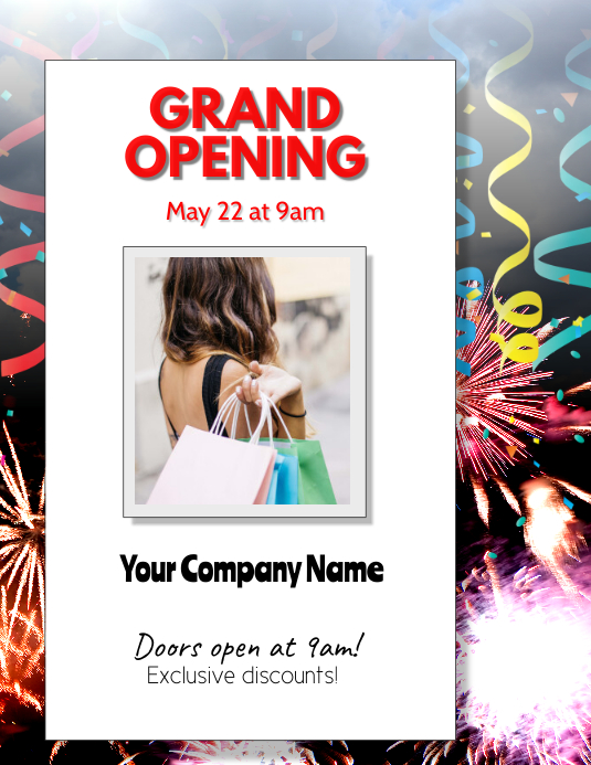 Grand Opening Sales Flyer Template | PosterMyWall