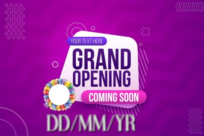 Grand opening soon promo background Template | PosterMyWall