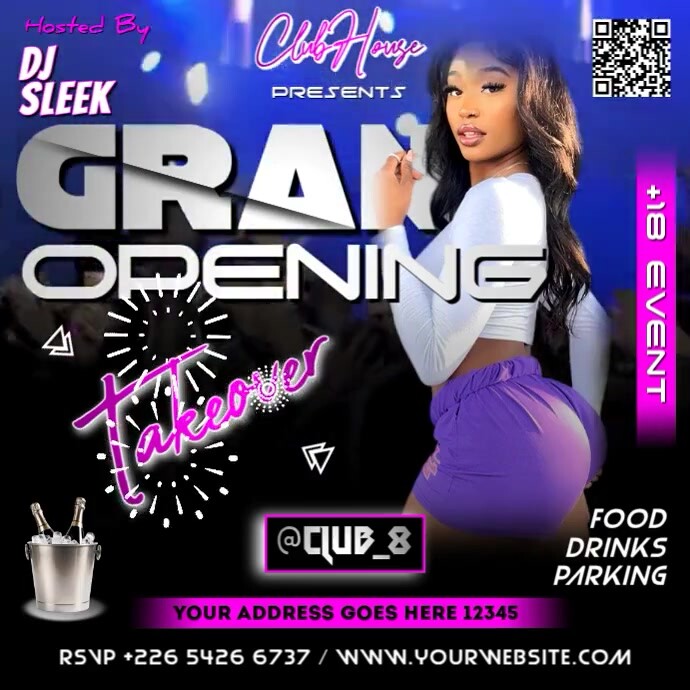 GRAND OPENING TAKEOVER PARTY FLYER Template | PosterMyWall