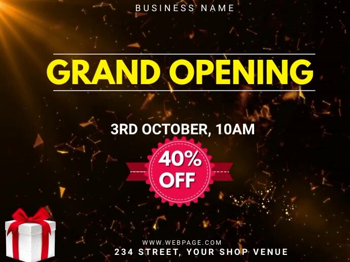 Grand opening Template (1) | PosterMyWall