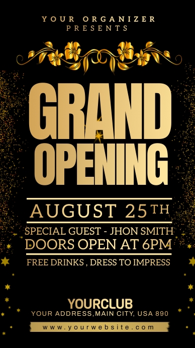 Grand Opening template | PosterMyWall