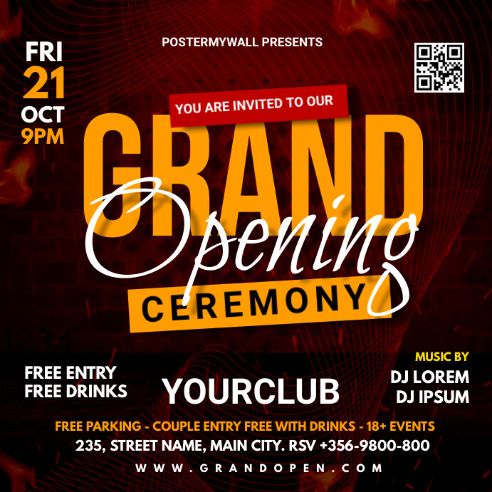 Grand opening template | PosterMyWall