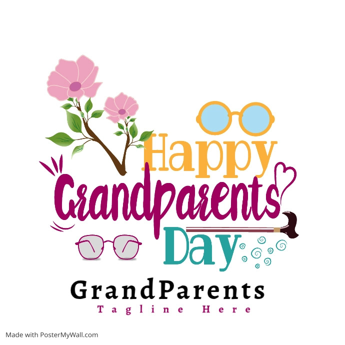 Plantilla de grand parents day logo | PosterMyWall