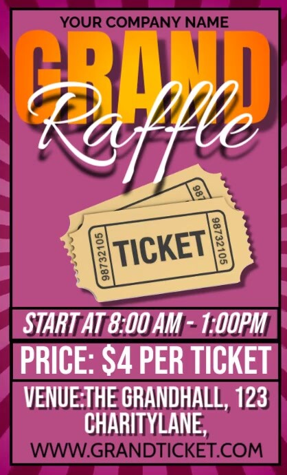 Grand Raffle Template | PosterMyWall