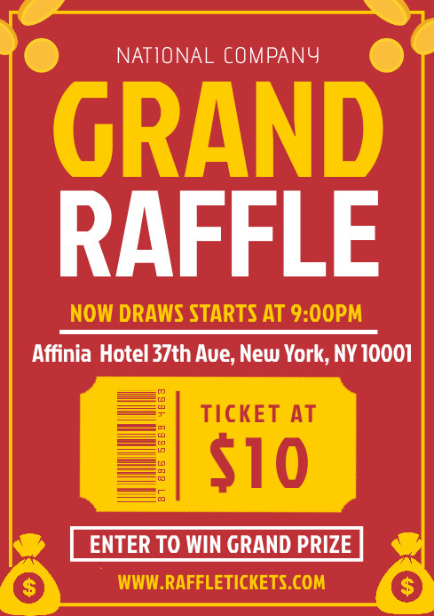 Grand raffle Template | PosterMyWall