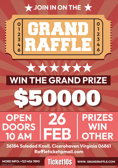 Copy of grand raffle | PosterMyWall