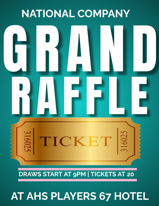 GRAND RAFFLE Templat | PosterMyWall