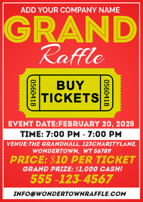 grand raffle Template | PosterMyWall
