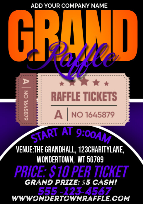 Grand raffle Template | PosterMyWall