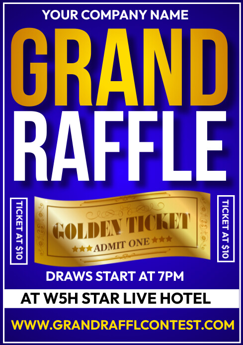 Plantilla de GRAND RAFFLE POSTER AND FLYER | PosterMyWall