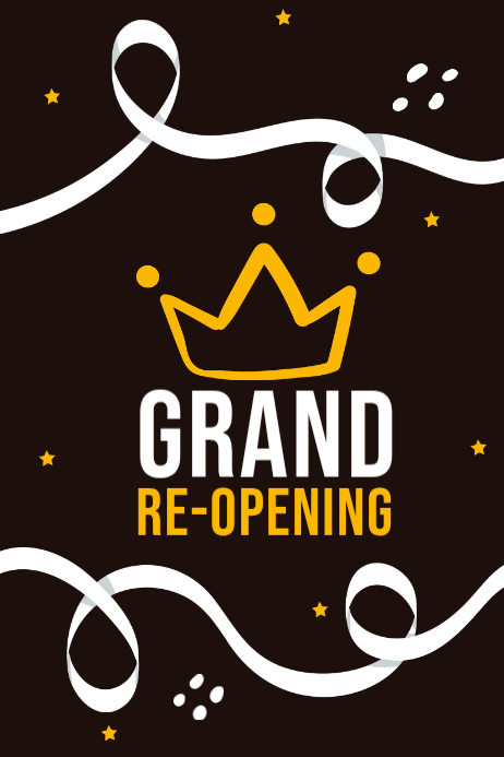 Grand Re-opening Template | PosterMyWall