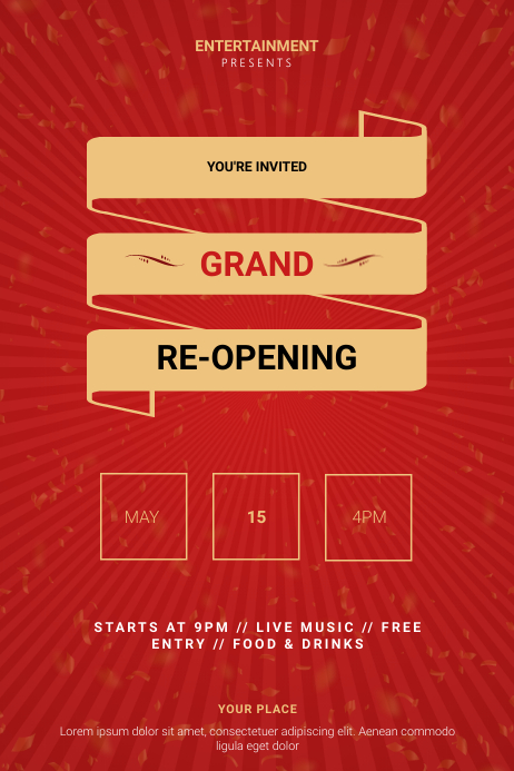 Grand Re-opening Flyer Template | PosterMyWall