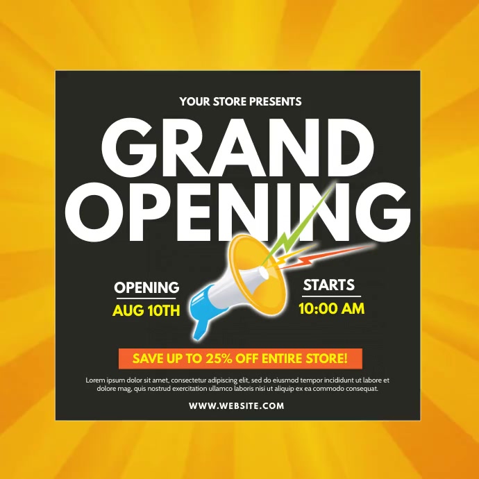 Grand Reopening Template | PosterMyWall