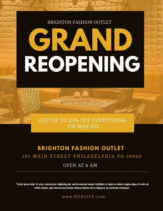Grand reopening Template | PosterMyWall