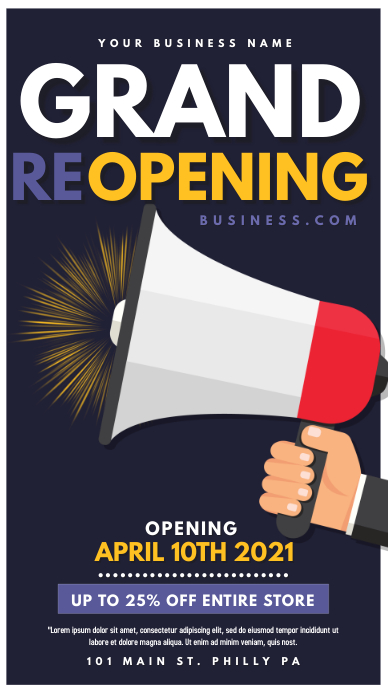 Copy of Grand Reopening | PosterMyWall