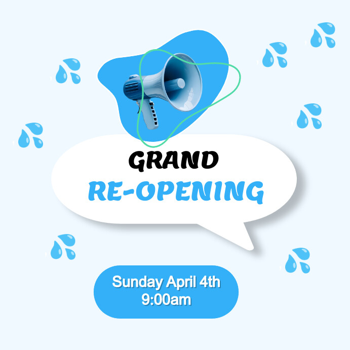 Modèle Grand reopening event design | PosterMyWall