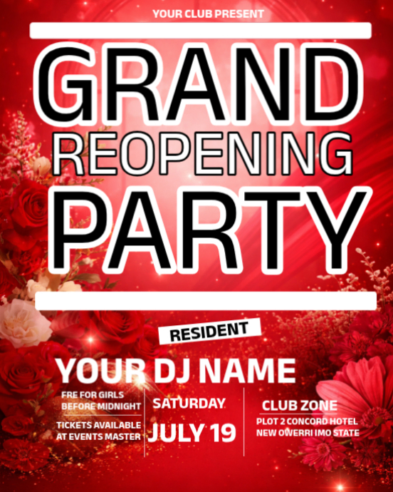 Plantilla de Grand reopening flyer | PosterMyWall