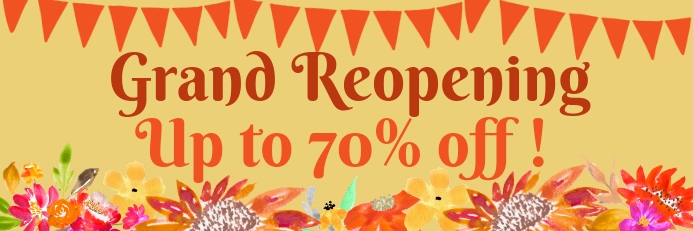 Grand ReOpening Sale 2'x6' Banner Template | PosterMyWall