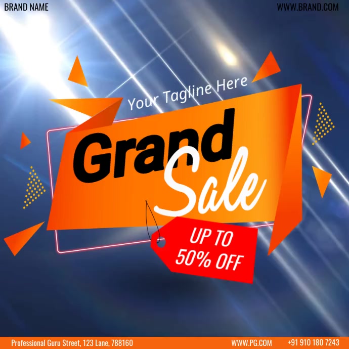 Plantilla de Grand sale | PosterMyWall