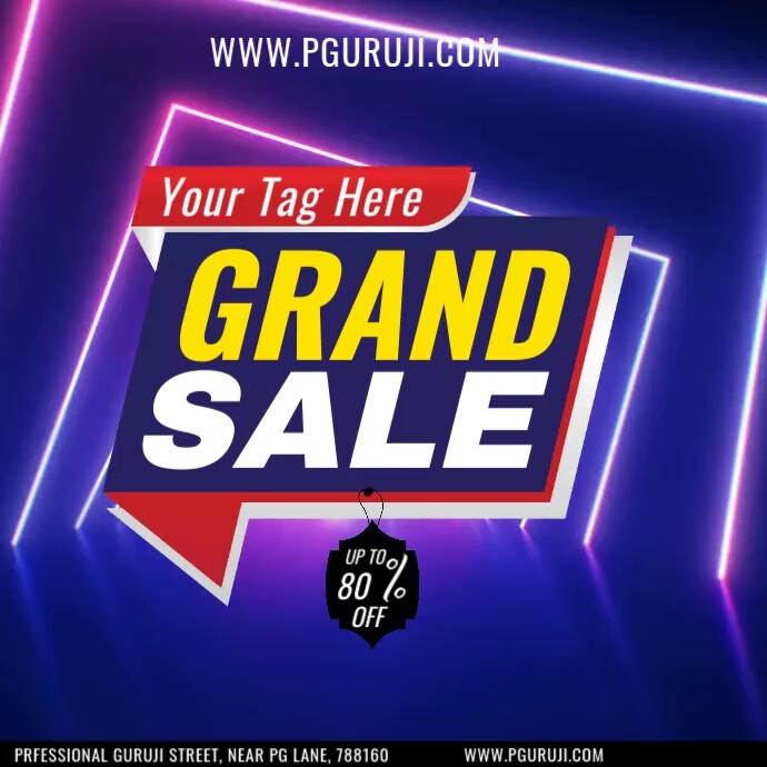 Modèle grand sale | PosterMyWall