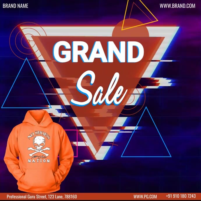 grand sale/flash sale Template | PosterMyWall