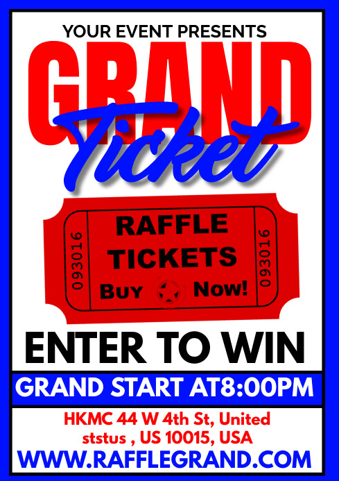 Grand Ticket A3 Template | PosterMyWall
