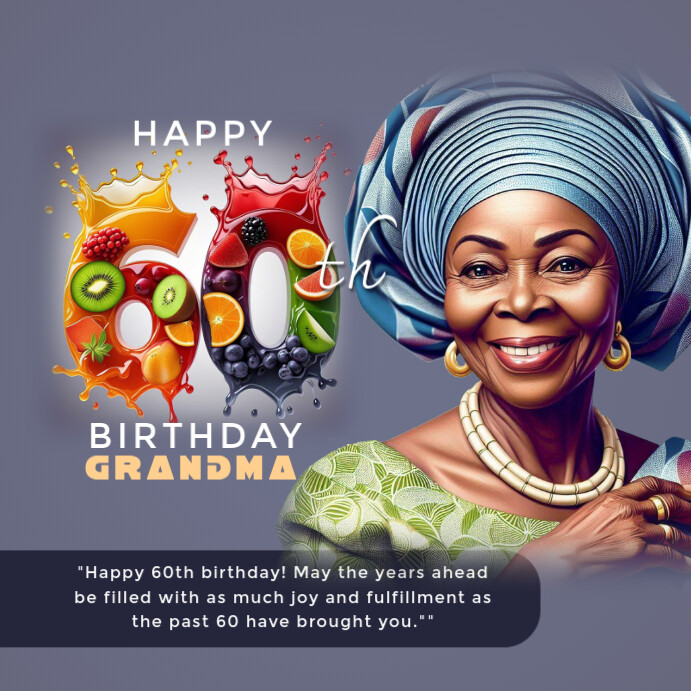 Grandma birthday Template | PosterMyWall