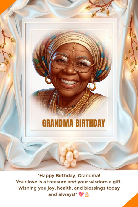 GRANDMA BIRTHDAY Template | PosterMyWall
