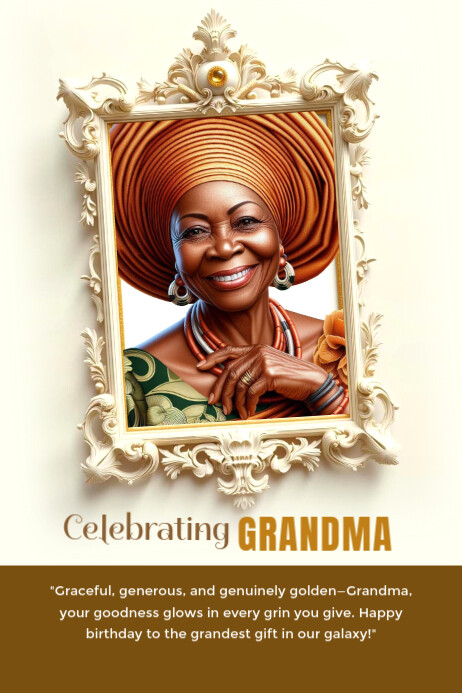 Grandma Template | PosterMyWall