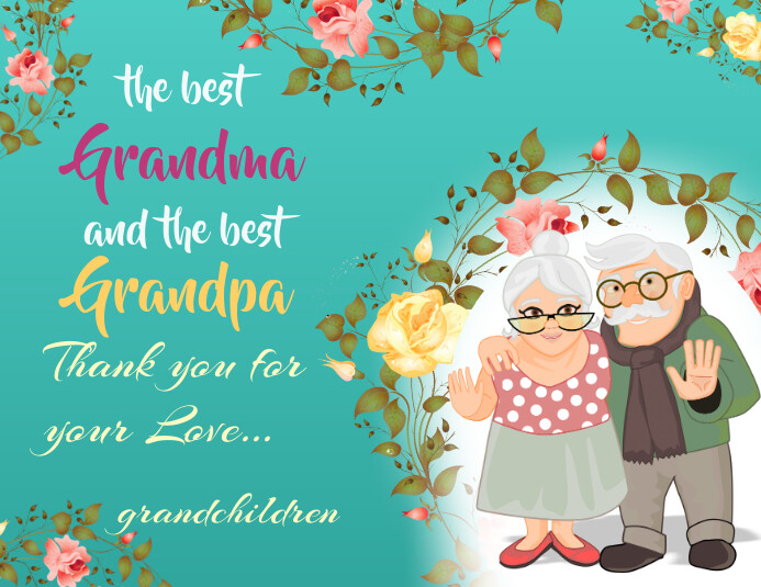 Plantilla de grandma-grandpa-grandparents-day-flyer-design | PosterMyWall