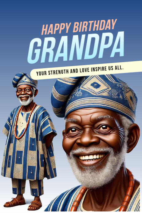 Grandpa birthday Template | PosterMyWall