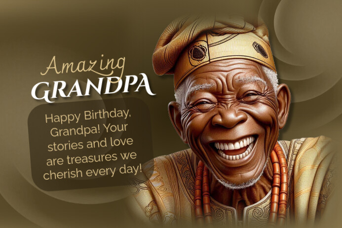 GrandPa birthday Template | PosterMyWall