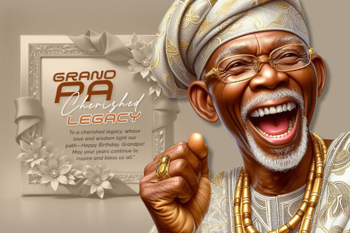 GrandPa Template | PosterMyWall
