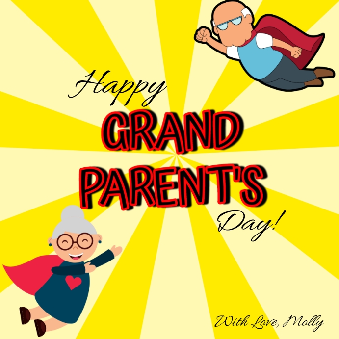 Grandparent's Day Template | PosterMyWall
