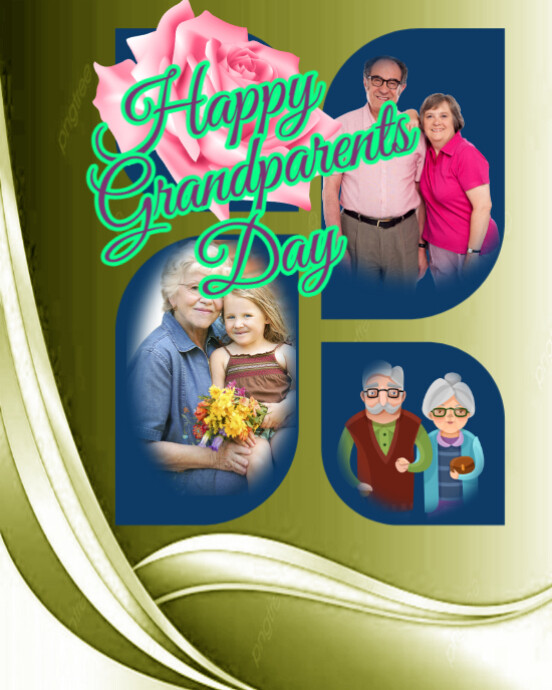 Grandparents day celebration template design | PosterMyWall
