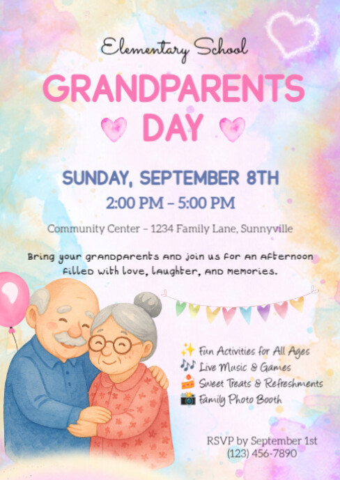 Grandparents Day Flyer Template | PosterMyWall
