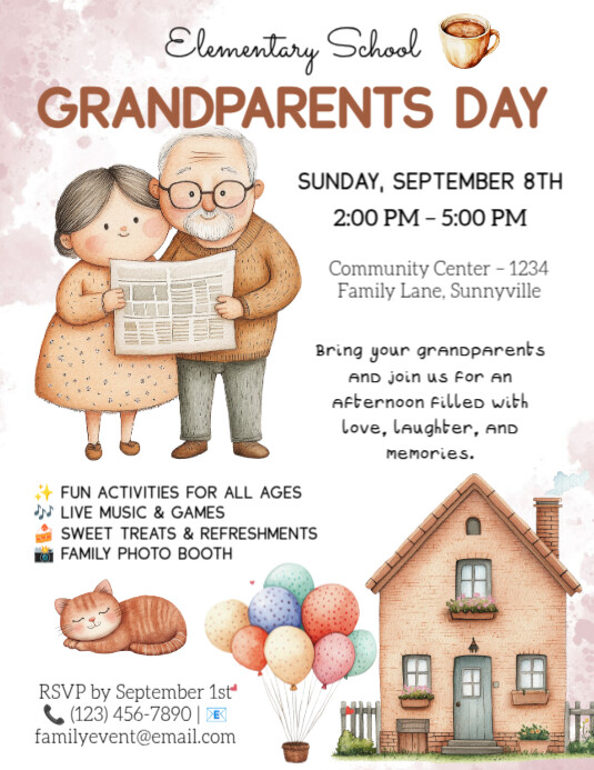 Grandparents Day Flyer Template | PosterMyWall
