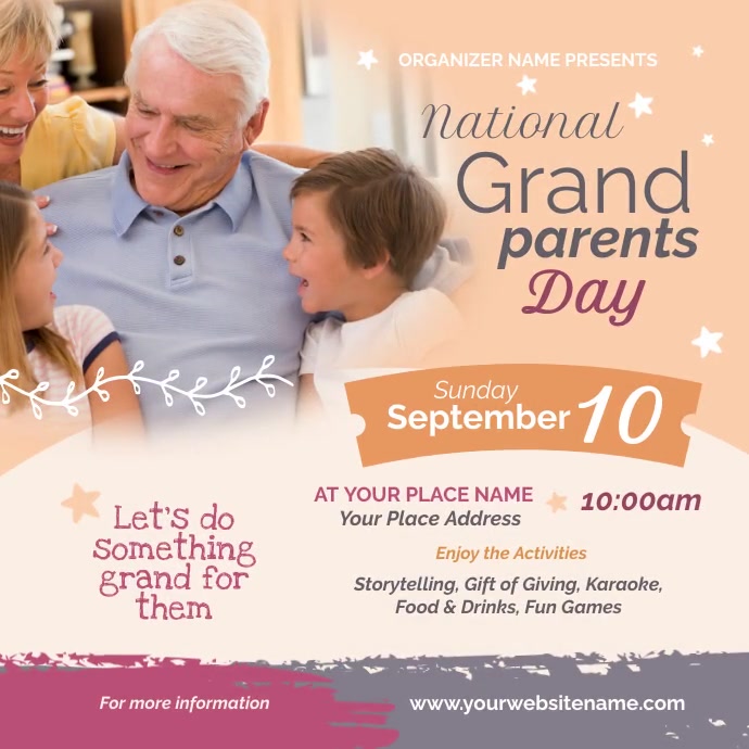 Grandparents Day Instagram Post Template | PosterMyWall