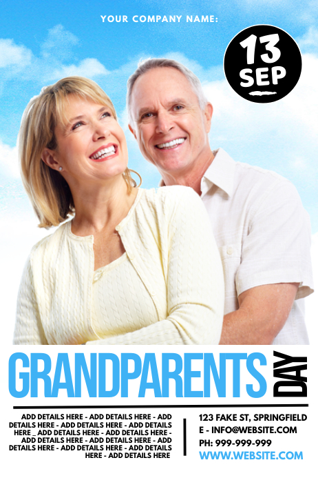 Grandparents Day Poster Template | PosterMyWall