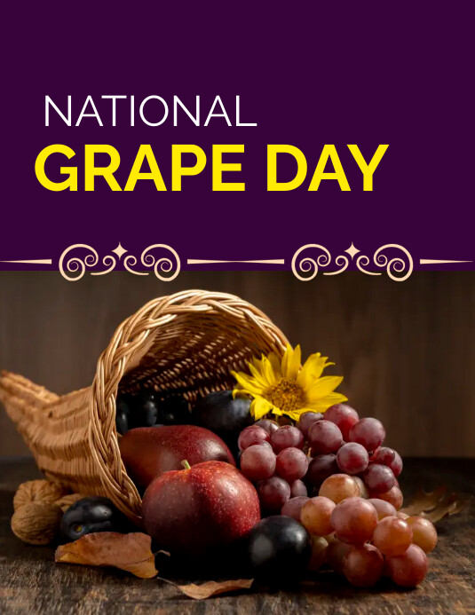 GRAPE DAY Template | PosterMyWall
