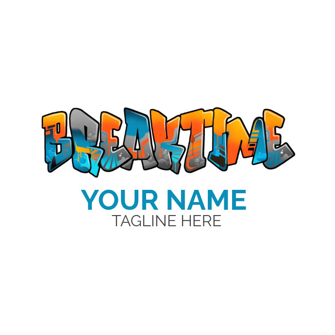 Graphic, Logo, Text, Graffiti, Drawing, Logo, Template | PosterMyWall