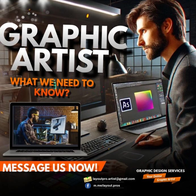 Graphic Artist Hiring Video Template | PosterMyWall